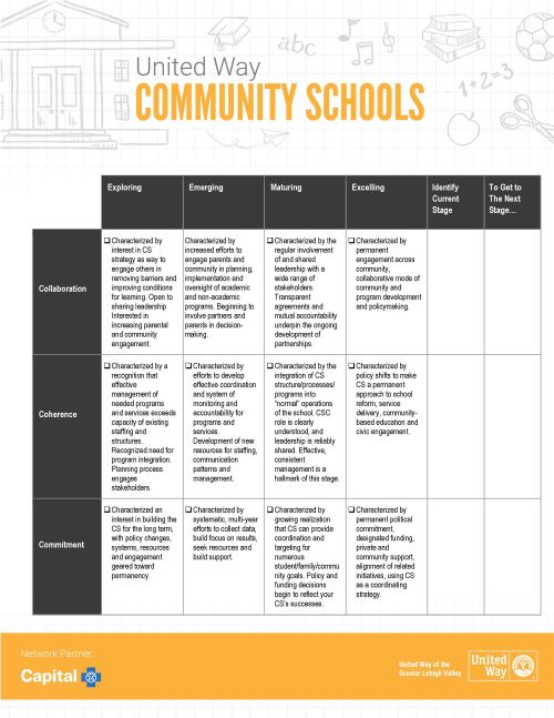 Community Schools Resource Center - United Way of the Greater Lehigh Valley
